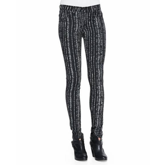 rag & bone | Pants & Jumpsuits | New Rag Bone Women Barcode Printed Mid ...